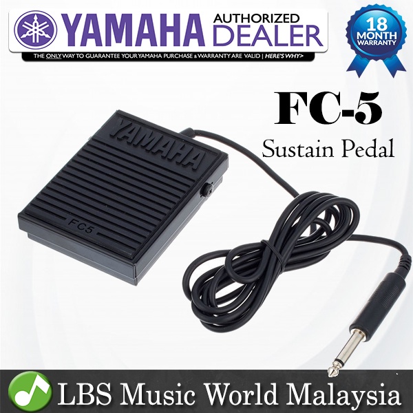 Yamaha FC5 Foot Switch Square Style Sustain Damper Pedal (FC-5) | Shopee Philippines