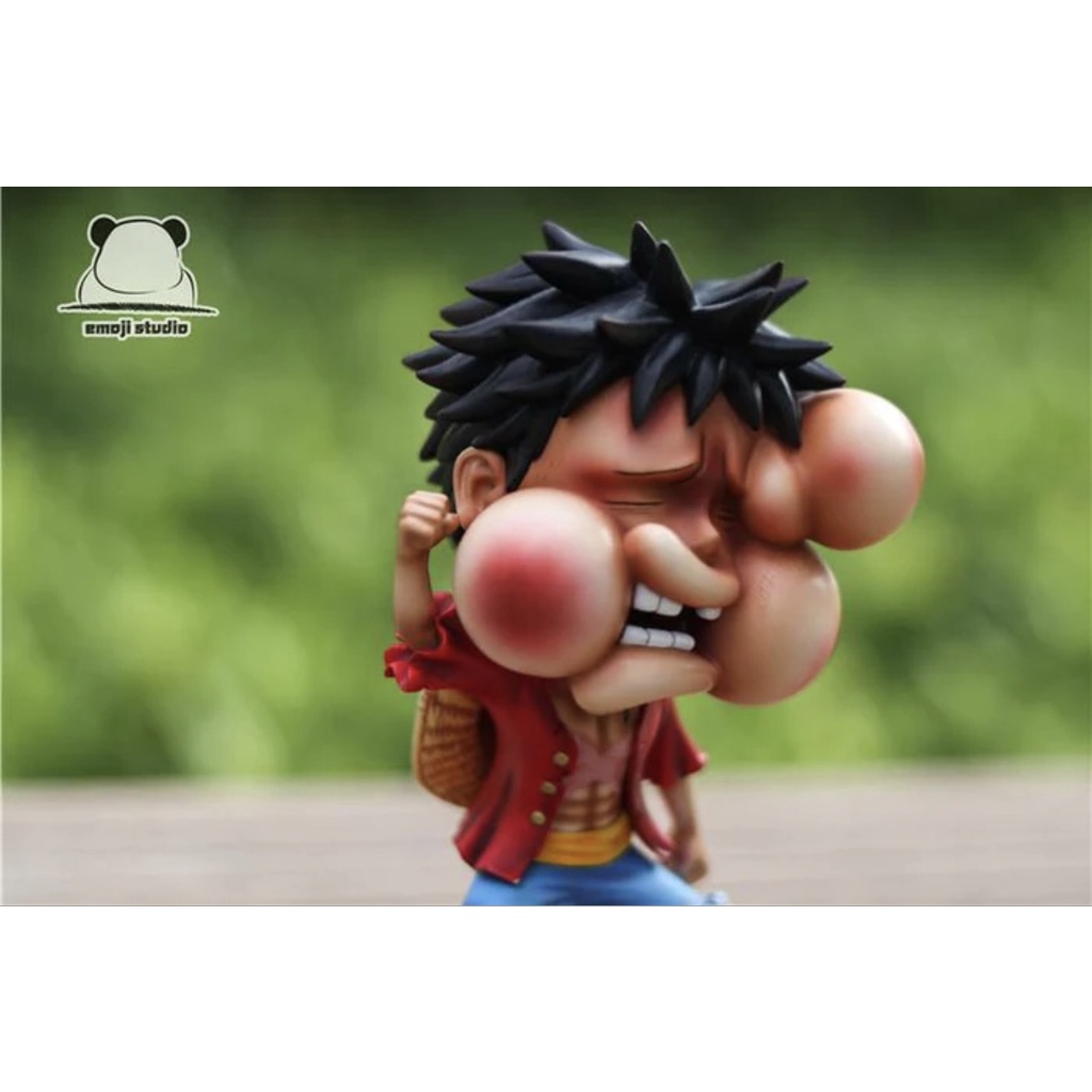 One Piece Luffy Swollen Wound Cute Anime Manga Action Figure | Shopee ...