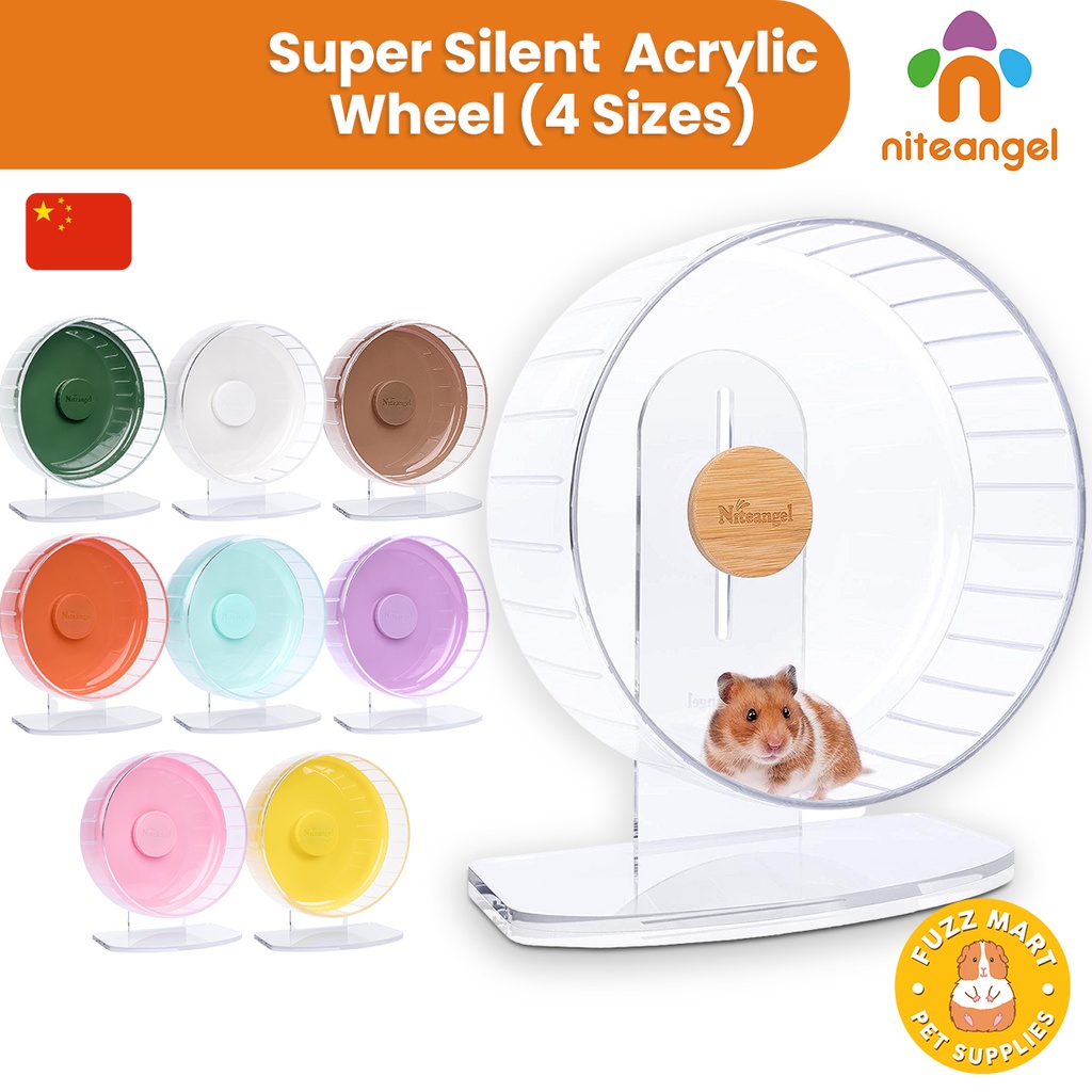 Niteangel Super Silent Hamster Exercise Wheel (9 Colors, 4 Sizes) | Shopee Philippines