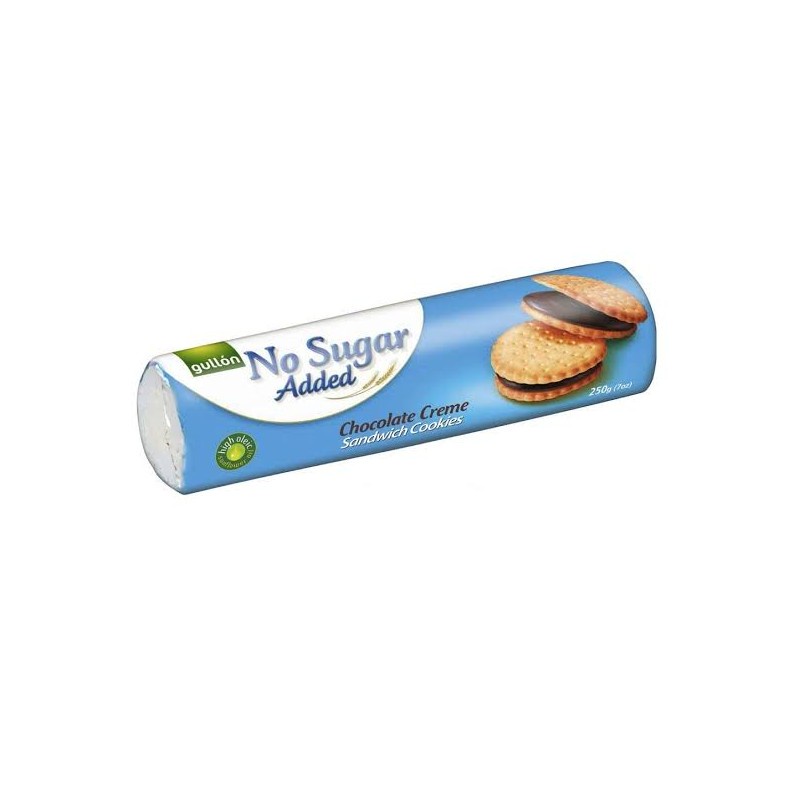 Gullon No Sugar Chocolate Cream Sandwich Cookies 250g Shopee Philippines