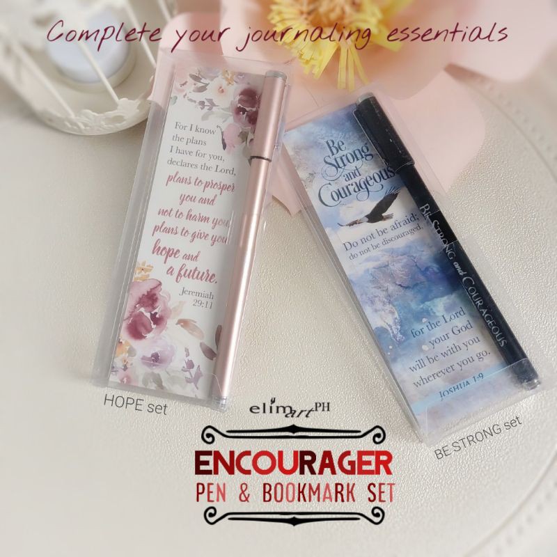 Elim Art PH "Encourager" Pen and Bookmark set -available in 2 designs ...