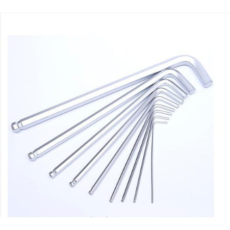 9pcs/Set Steel L Type Key Ball End Repair Tools Allen Wrench | Shopee ...
