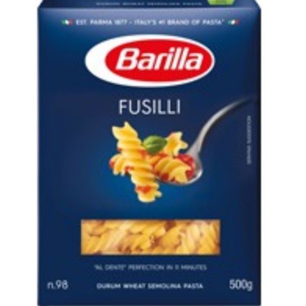 BARILLA FUSILLI ITALIAN SPIRAL PASTA 500GRAMS | Shopee Philippines