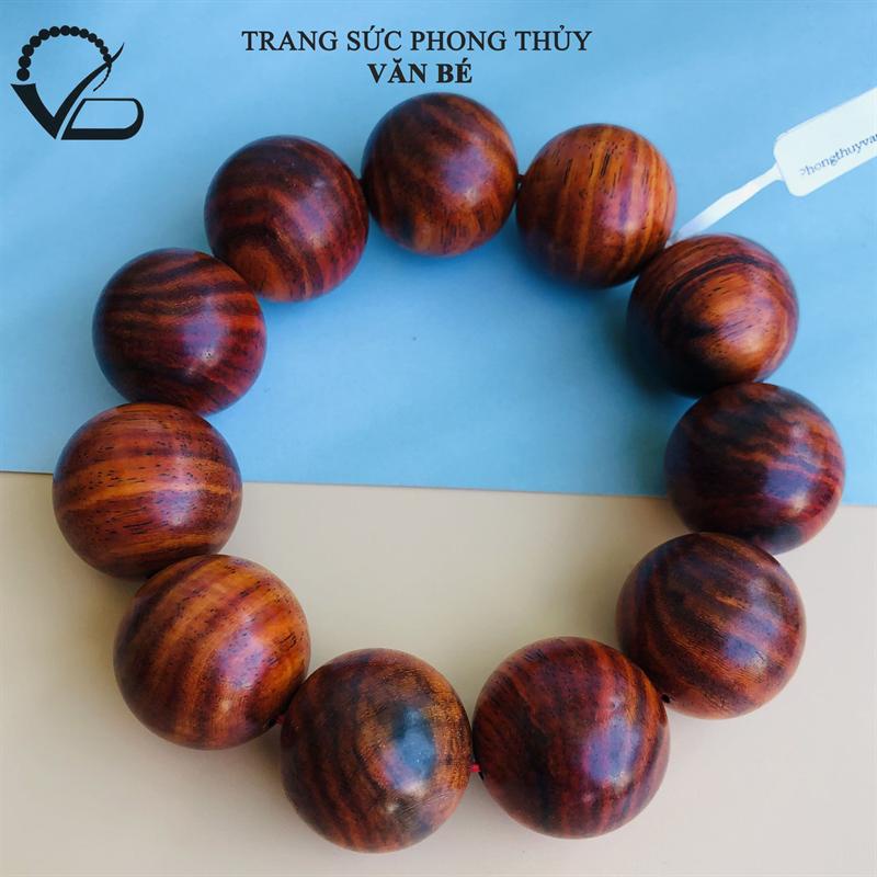 Round Bead-style Trac wood bracelet for men's hands - CNC VAN BE feng ...
