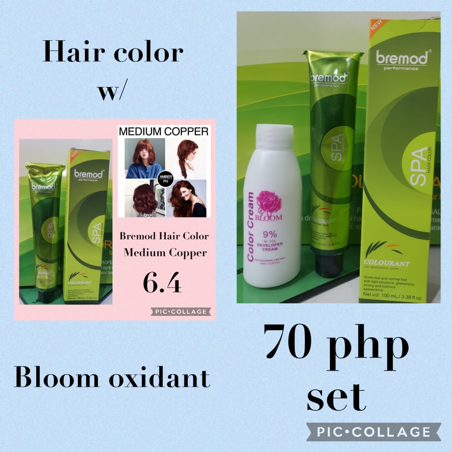 MEDIUM COPPER 6.4 HAIR COLOR w/OXIDIZER | Shopee Philippines