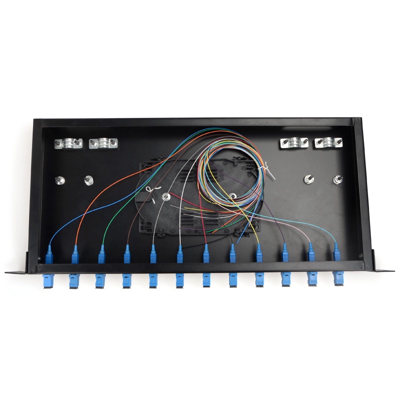 Fiber optic terminal box 12 core SC with adapter pigtail 12 Ports Fiber ...