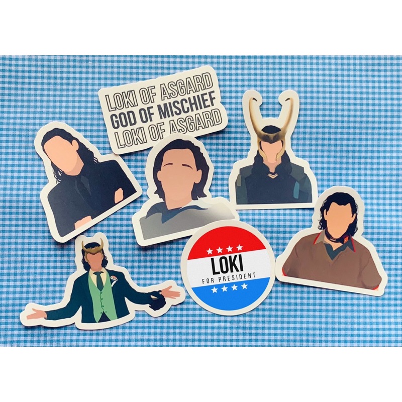 Loki Laufeyson of Asgard Sticker Pack Marvel - Matte/Glossy Vinyl ...