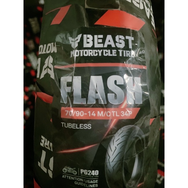 BEAST FLASH (P6240)TUBELESS TIRE 14-17" (INCHES)Skid tiresORIGINAL ...