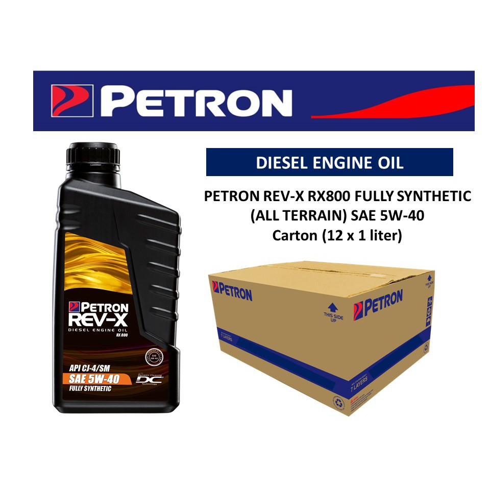 Petron Rev-X RX 800 (All Terrain) Fully Synthetic Diesel Engine Oil ...