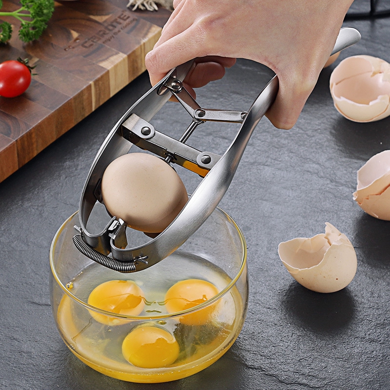 home life304 Stainless Steel Kitchen Gadgets Egg Opener Quick Beater ...