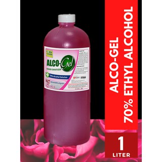 PowerClean ALCOGEL 70% Ethyl Alcohol Hand Sanitizer 1 LITER ...