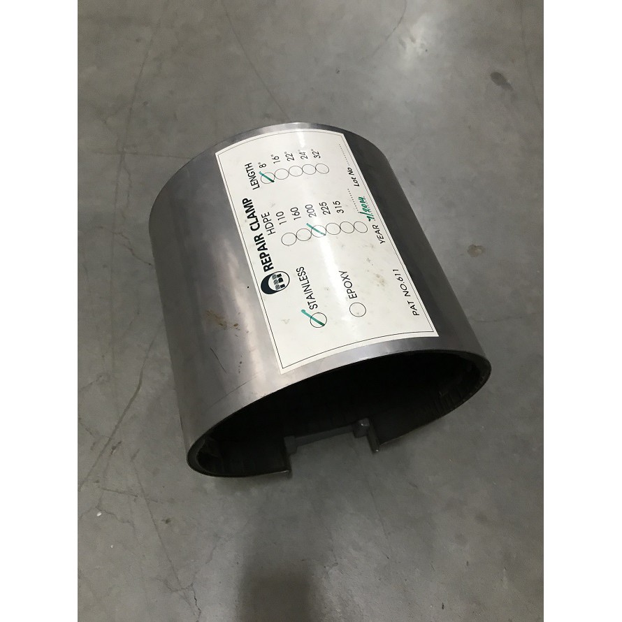 Repair Clamp for HDPE Stainless Steel Pipe Fixing Pe Accessories Size ...