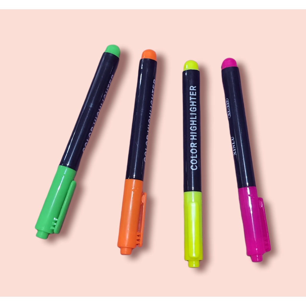 4 in 1 Mini Highlighter Pen Text Marker | Shopee Philippines