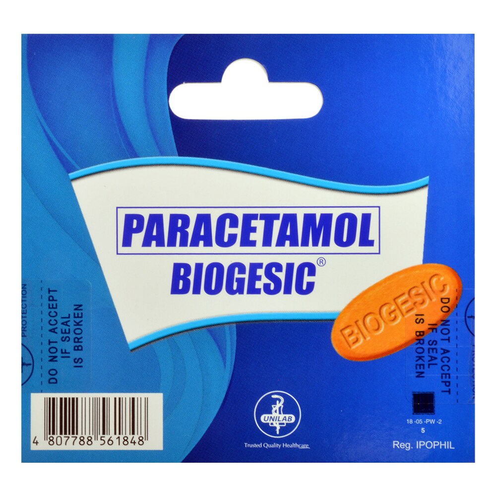 Biogesic Paracetamol 500mg 10 Tablets for Trusted Pain and Fever Relief ...