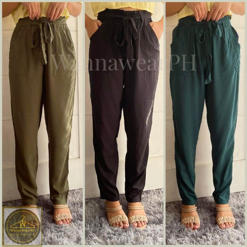 Challis Drape Pants for Women Regular Size | Shopee Philippines