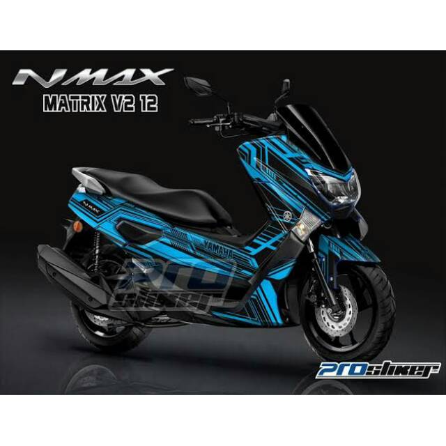Yamaha nmax blue graphic decal selected | Shopee Philippines