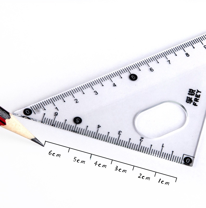 7Pcs/Set Geometry Compasses Ruler Kit Protractor, Triangle Square ...