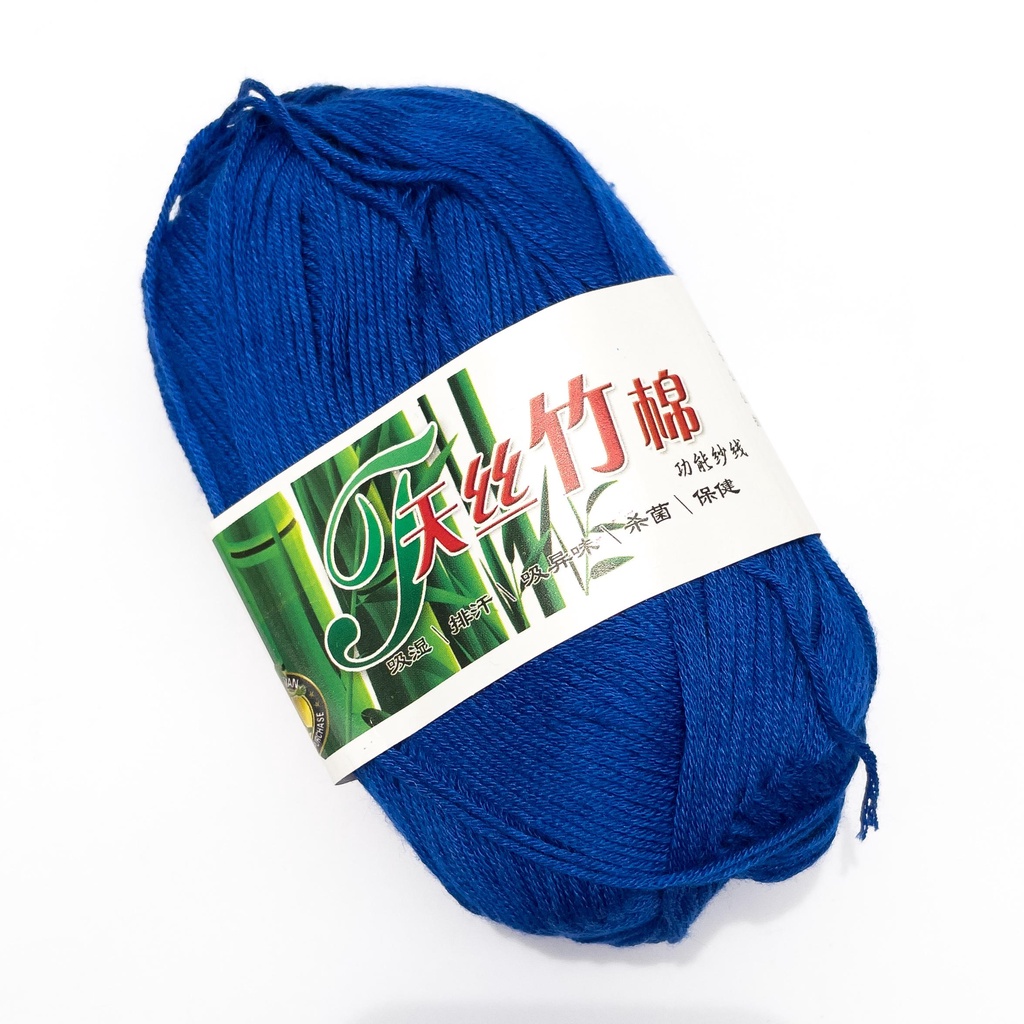 Bamboo Cotton Blend Yarn (70% Bamboo, 30% Cotton) 6ply Lace (50g) - 1 ...