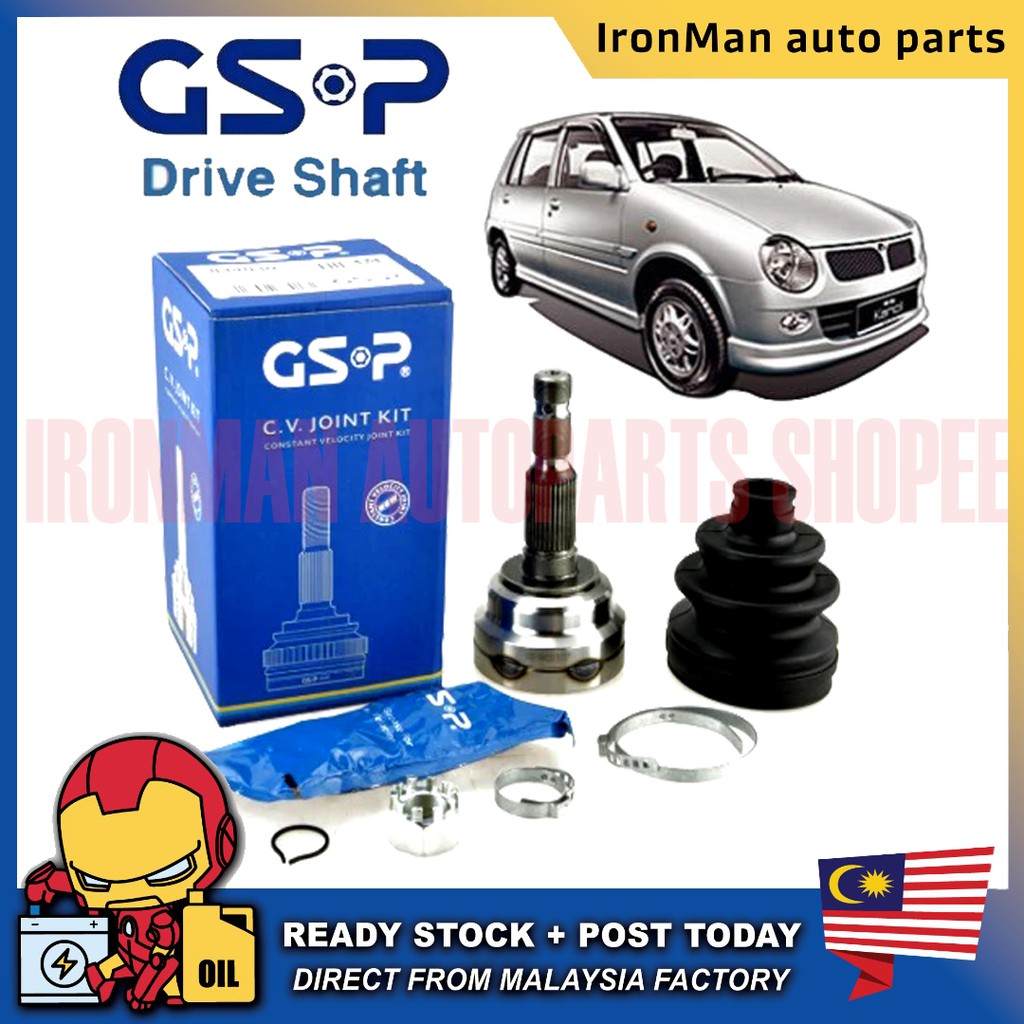 GSP Outer Drive Shaft CV Joint For 19TH PERODUA KENARI,KELISA,VIVA 23MM ...