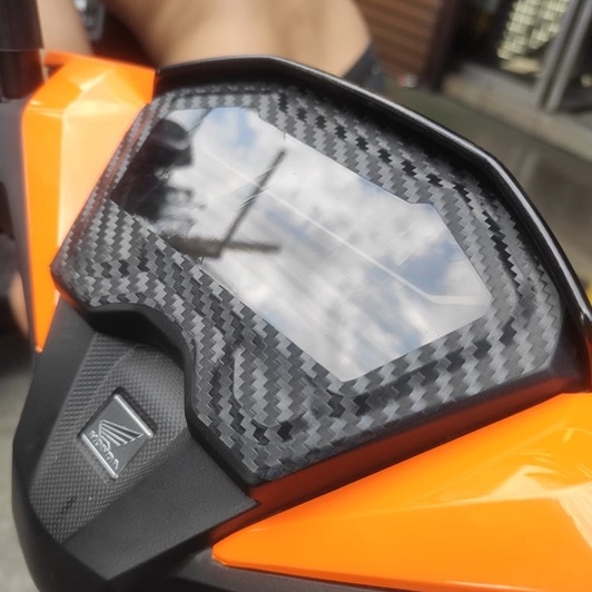 Panel Gauge Protector for Honda Click 125/150-3D Carbon Fiber sticker ...