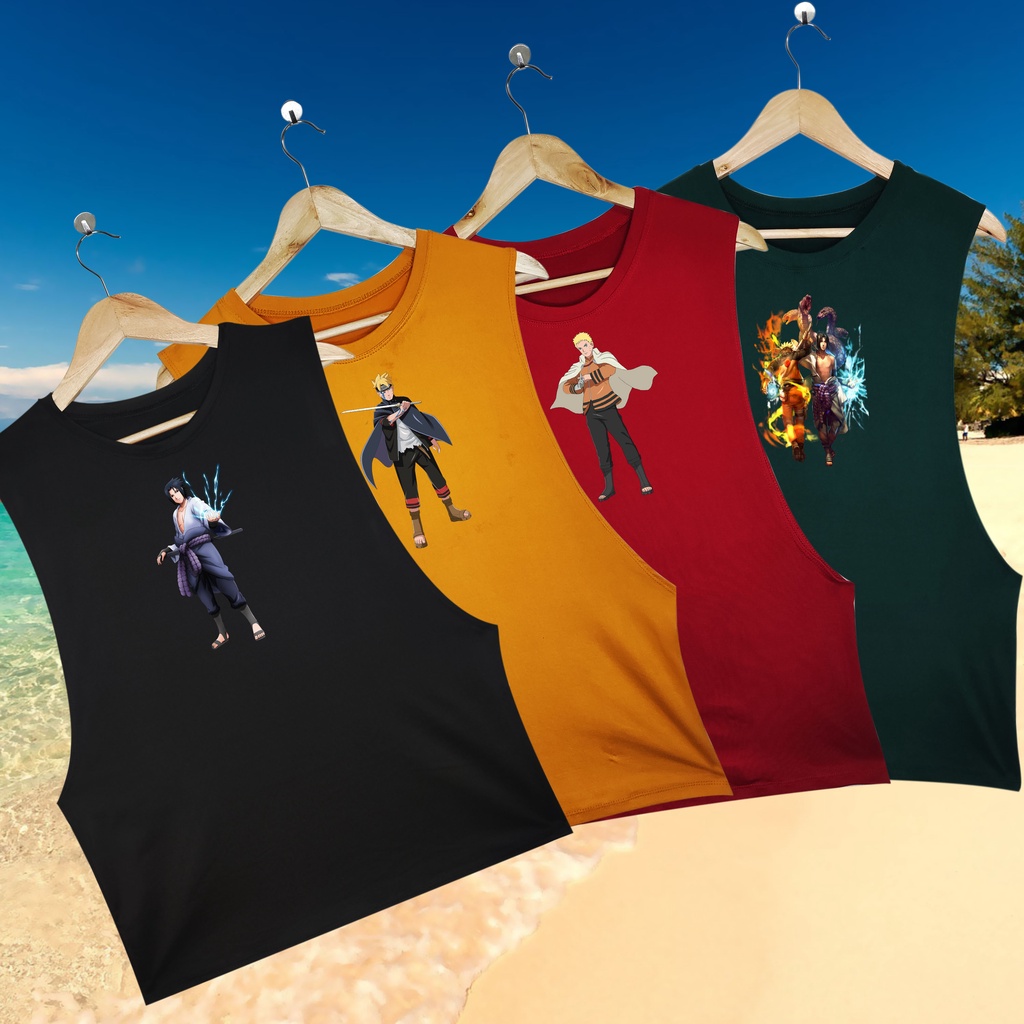 Naruto Anime Muscle Tee Sando for Men Summer Sleeveless Tank Top - KM ...