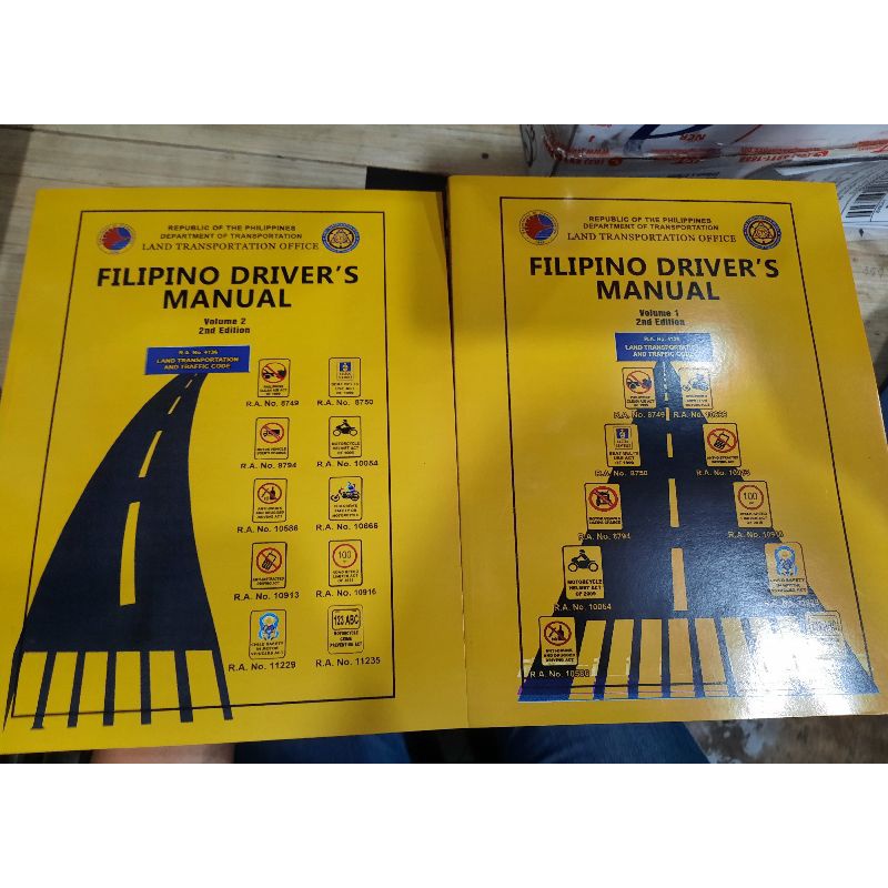 FILIPINO DRIVERS MANUAL VOLUME 1 AND 2 LTO 2021 | Shopee Philippines