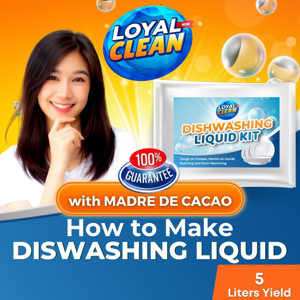LoyalClean DIY Dishwashing Liquid Soap Kit 5 Liters Yield with Madre de ...