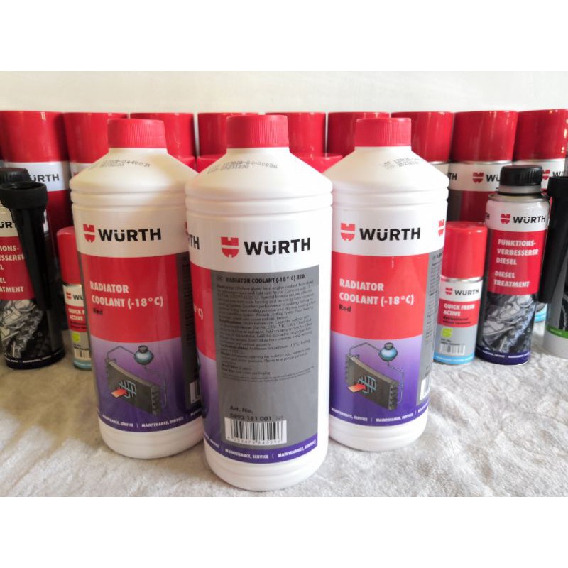WURTH Radaitor Coolant Organic Antifreeze 1L | Shopee Philippines