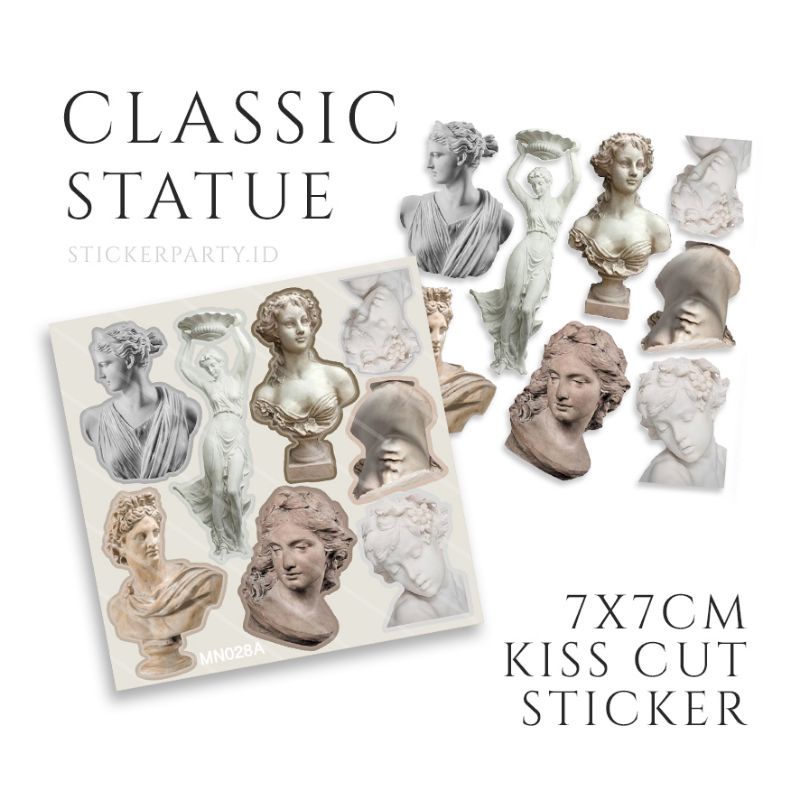 Sticker Classic Roman Greek Statue Deco Polaroid Kpop Journal Toploader ...