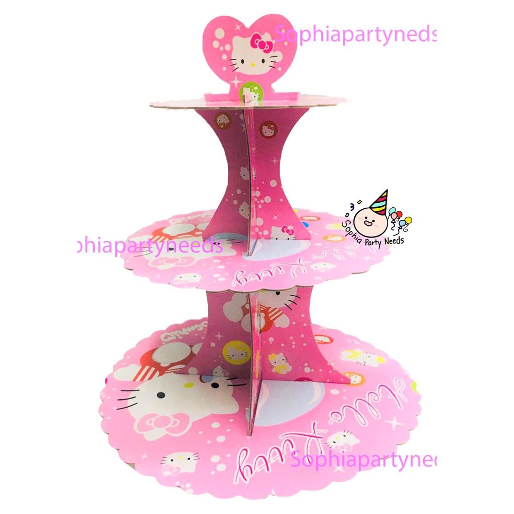 1.5 ft Hello Kitty Cupcake Stand Treats Stand (24 cupcakes ...