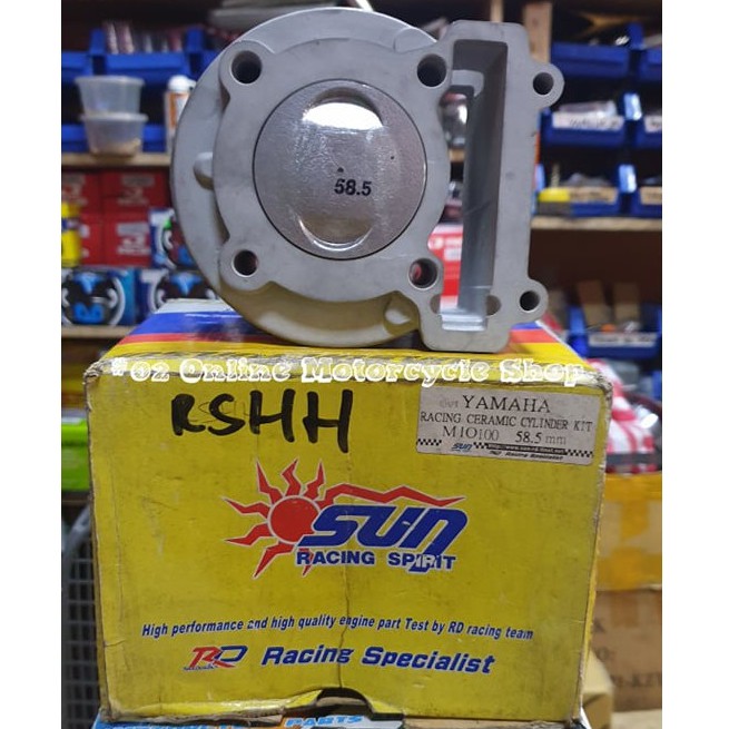 Sun Racing 58.5mm Chrome Bore Block w/ Cast Piston for Mio Sporty ...