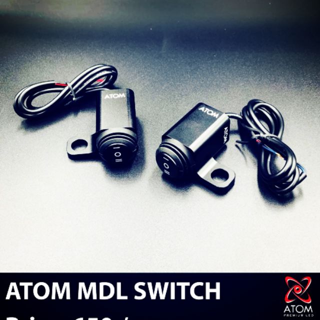 ATOM SWITCH (HI and Low beam) mini driving light switch Universal type ...