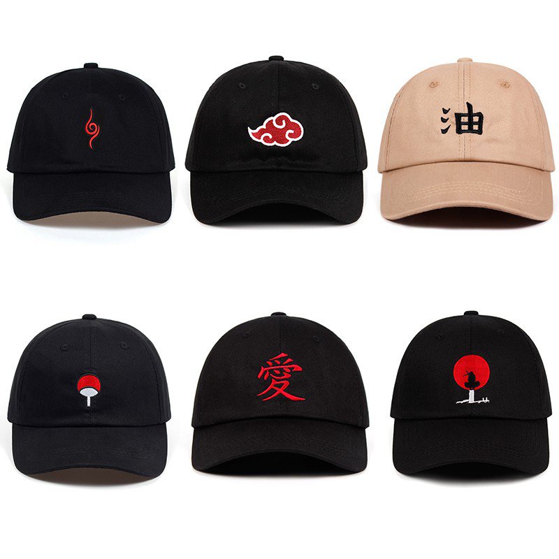Naruto baseball cap dad hat Kakashi Sharingan Gaara Jiraiya Akatsuki ...