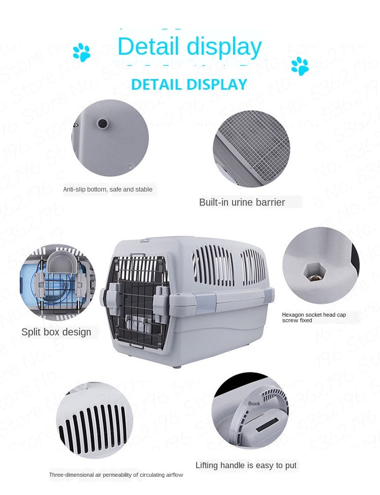 Doogo Cat Dog Cages And Crates Pet Carrier Cage Travel Bag | Shopee ...