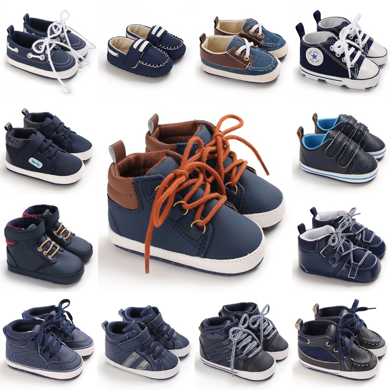 Best Lucky Blue Baby Shoes Newborn Toddler First Walkers Soft Sole ...