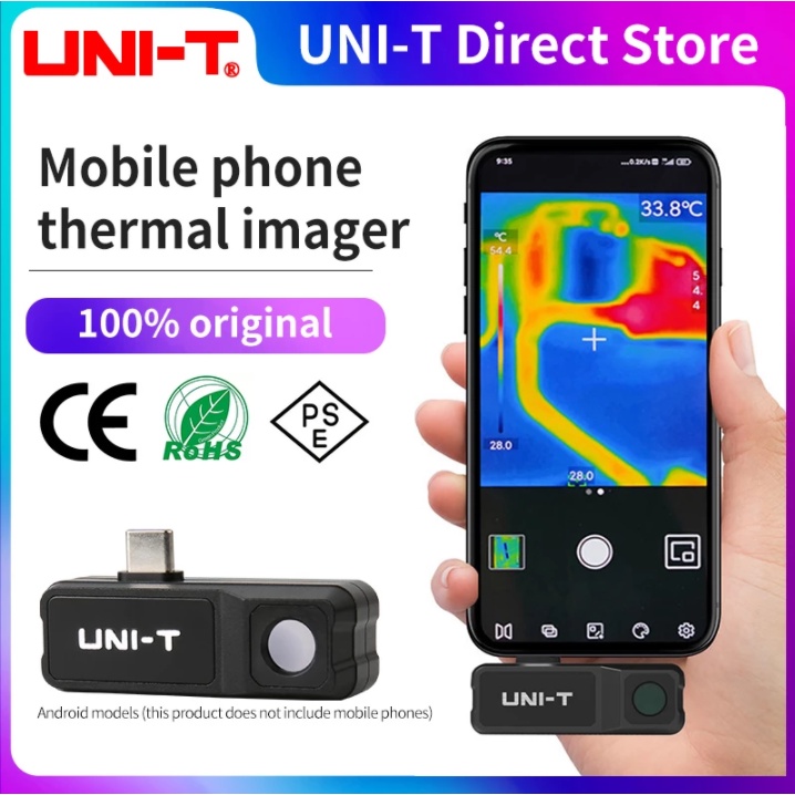 UNI-T UTi120 Mobile Infrared Thermal Imager Camera Thermometer Industrial Detection Outdoor ...