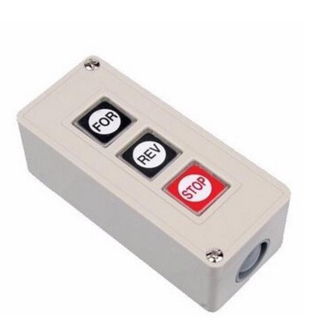 Triple push button control switch box for barrier gates, sliding gate ...