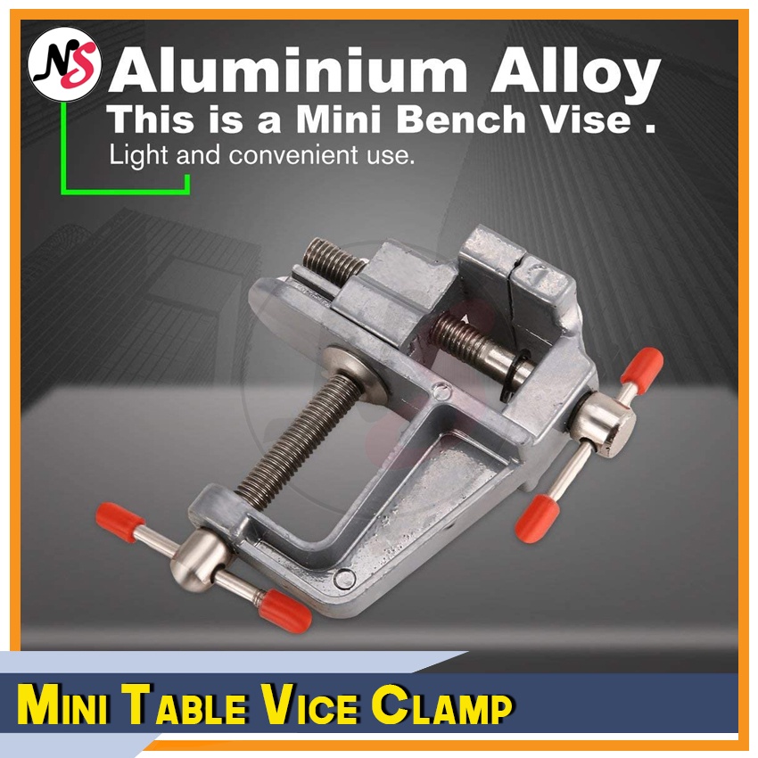 AT-6030 Mini Table Vise Clamp Flat Table Vise Pliers Work Swivel Vice ...