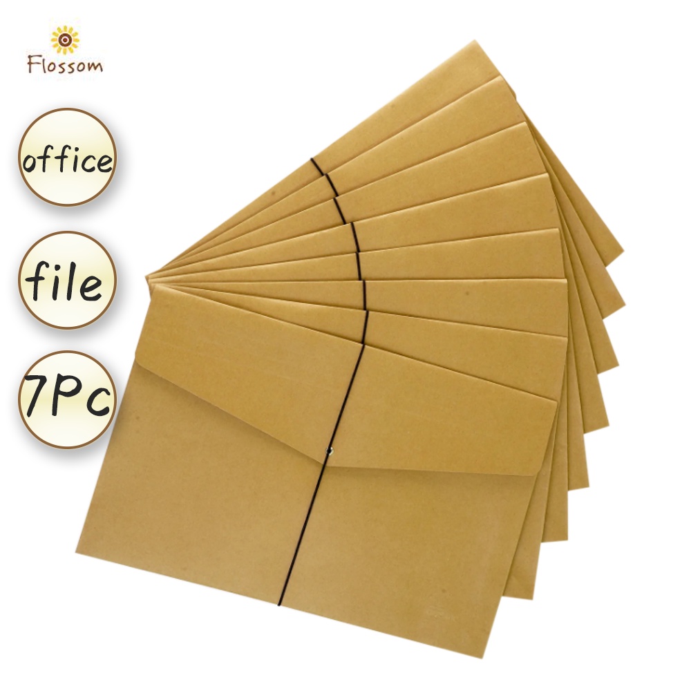 7 Pcs Long And Large Expandable Envelope With Garter | Shopee Philippines