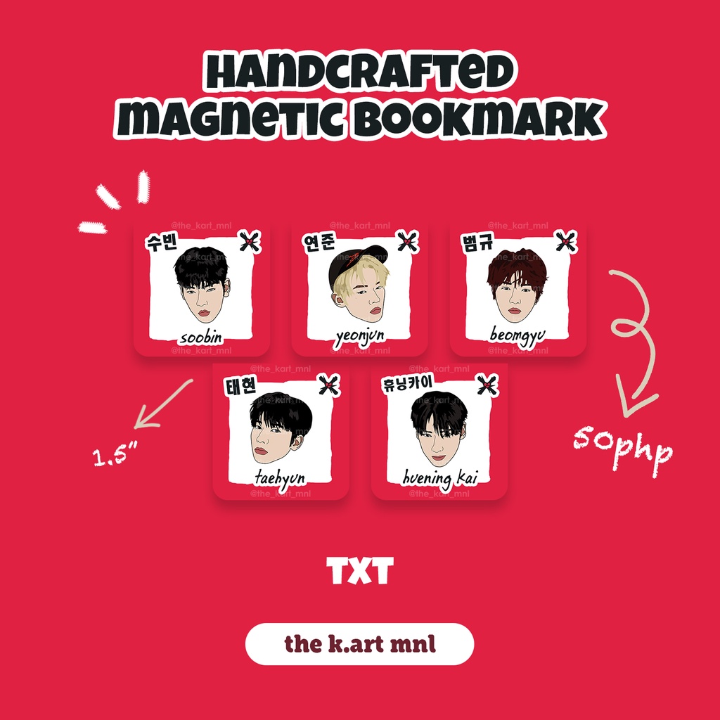 TXT THURSDAY'S CHILD Ver. - HANDCRAFTED MAGNETIC BOOKMARK | Shopee ...