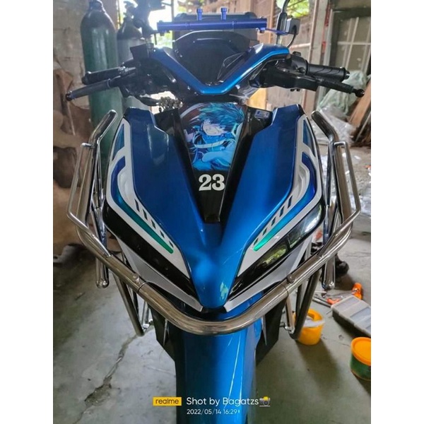 Honda click 125 v2 CRUSHGUARD FULL SET STAINLESS | Shopee Philippines