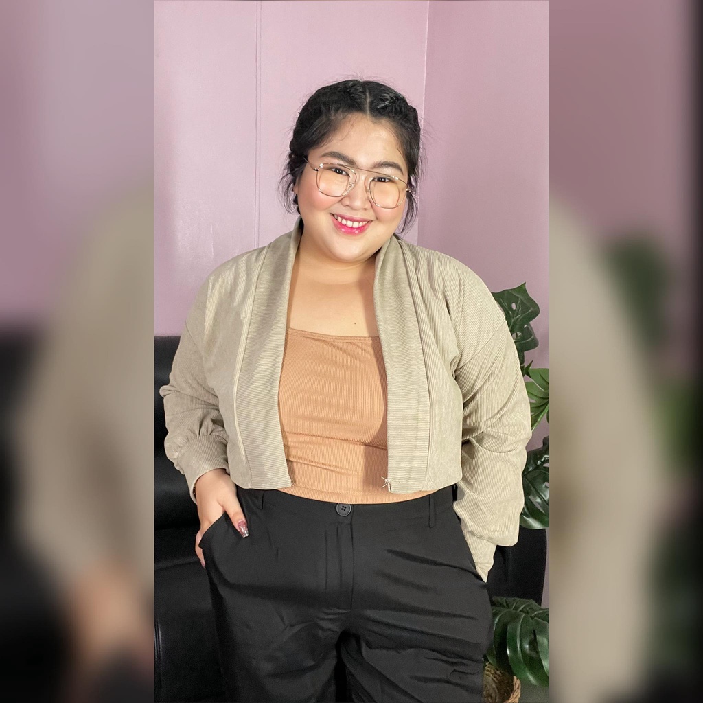 hermana plus size cropped cardigan | Shopee Philippines