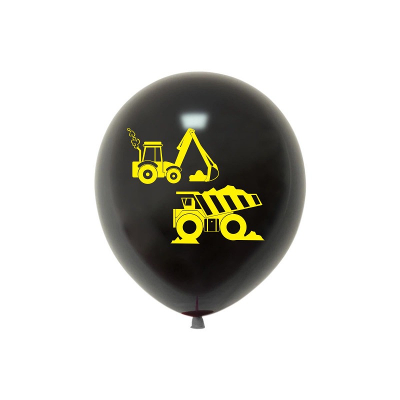 Construction Engineering Balloons Party Decorations Vehicle Excavator ...