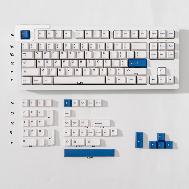 GMK 125 Keys Cherry Profile YMK Double Shot Keycap English Custom ...