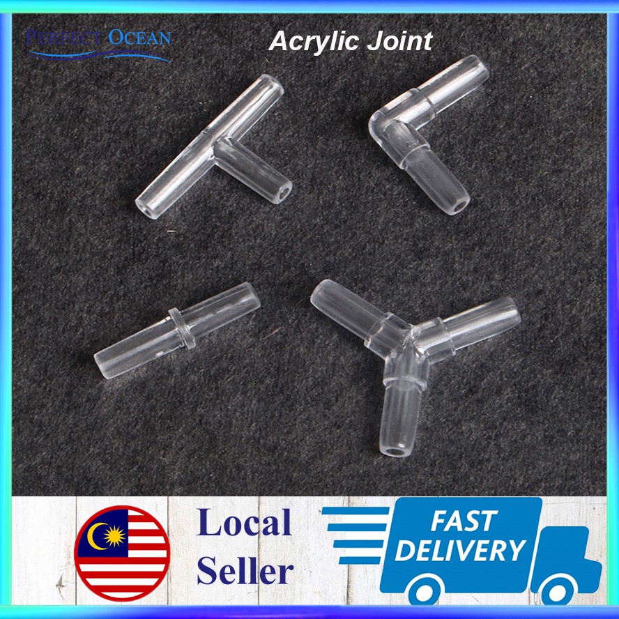Acrylic Joint Oxygen Tubing for Y,L,T,l Joint Acrylic Sambungan Paip ...