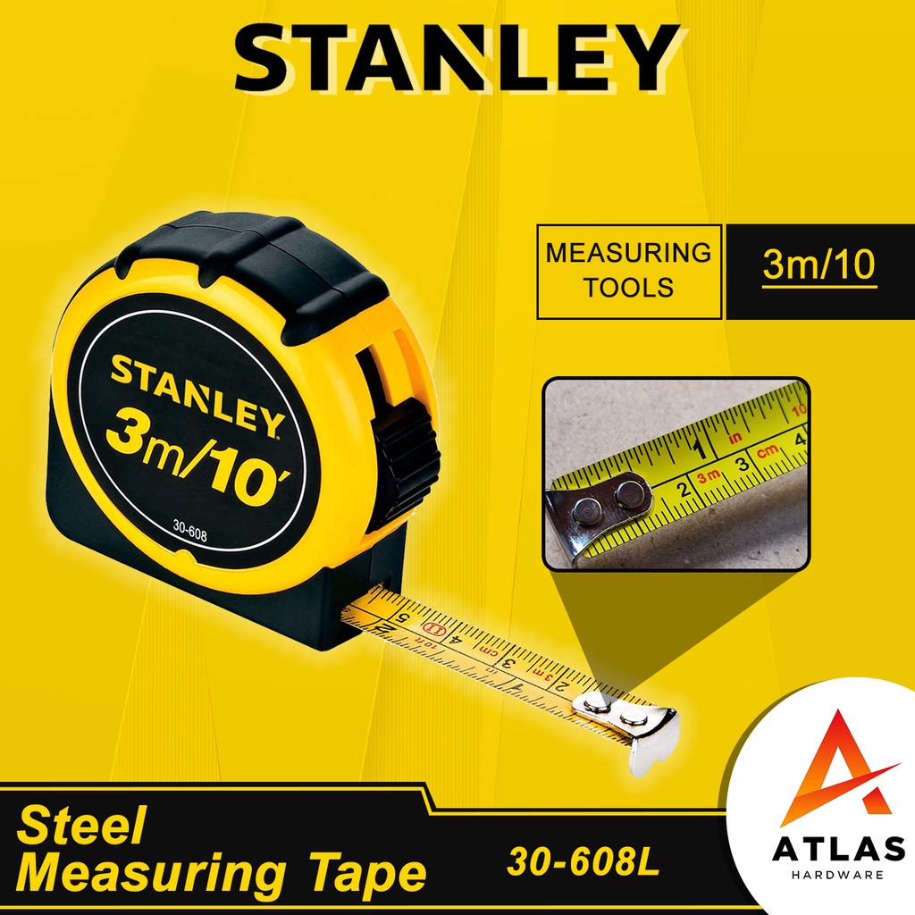 Stanley Steel Tape Measure 3m 30-608L | Shopee Philippines