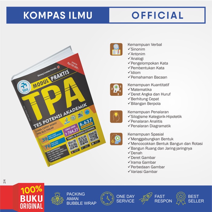 Tpa Practical Module Book Academic Potential Test Shopee Philippines