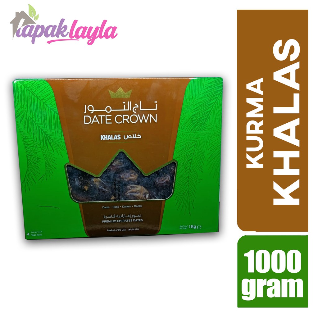 Date Crown Date Dates Khalas 1kg Pack | Shopee Philippines