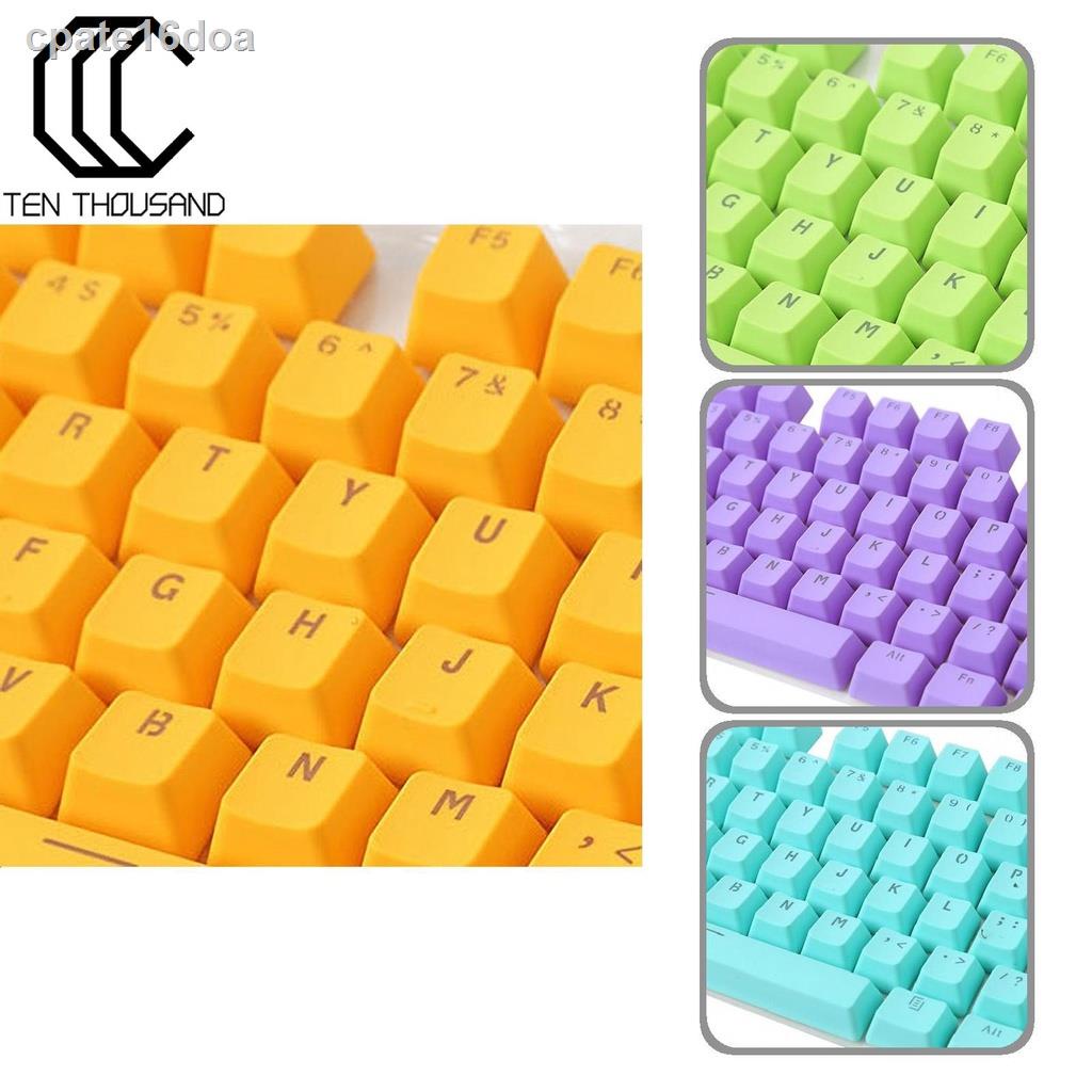 New* 106 Keys PBT Solid Color Backlight Keycaps Replacement for ...