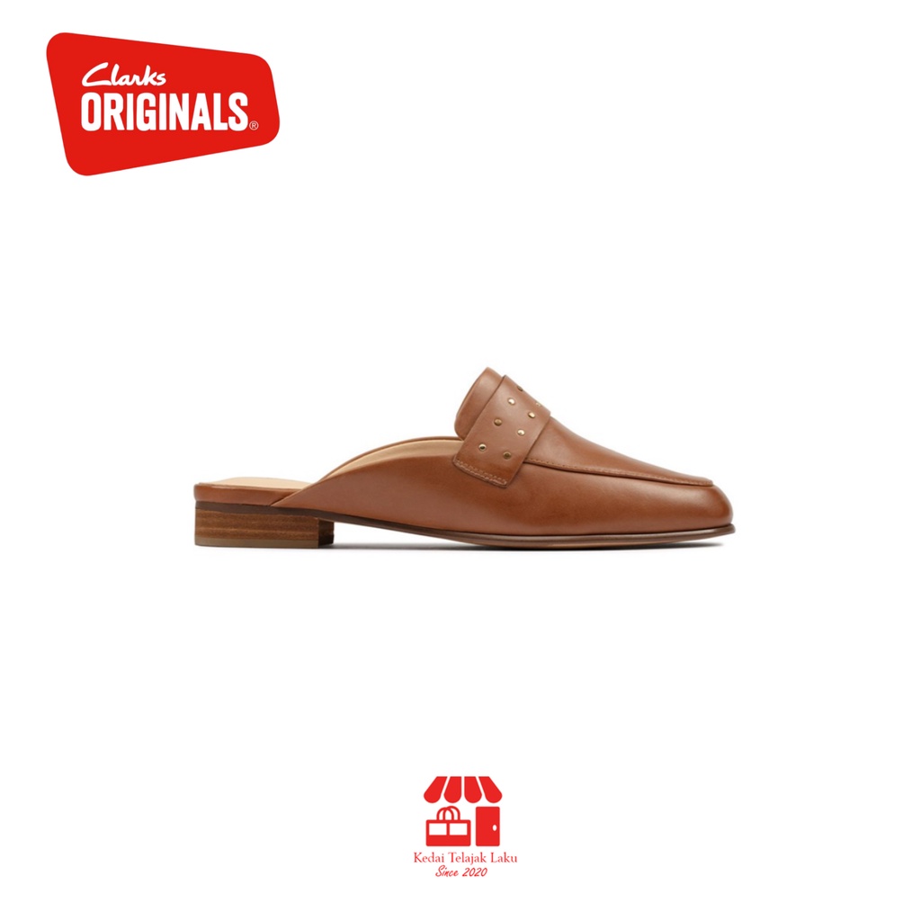 Clarks Women Pure Mule Open Back Slip-on Shoe [READY STOCK] | Shopee ...